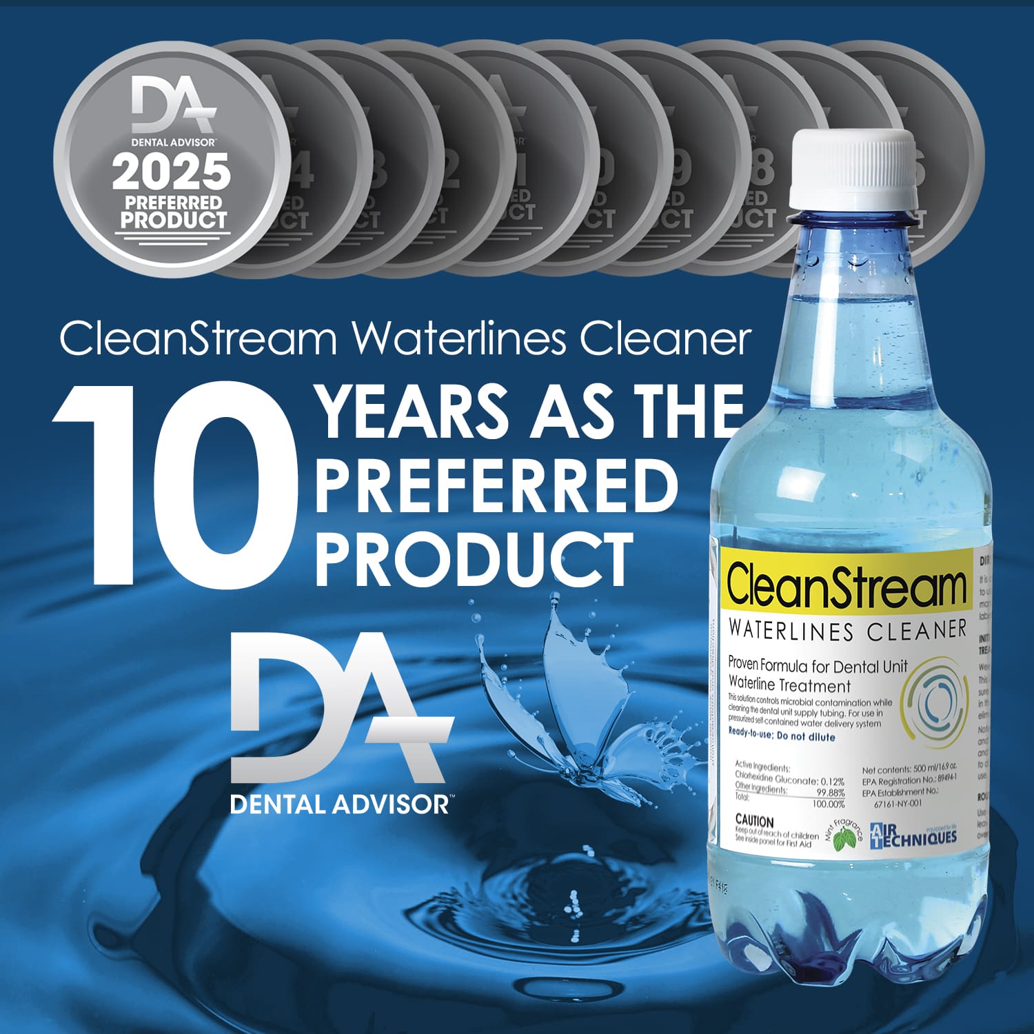 CleanStream Evacuation System Cleaner - Air Techniques